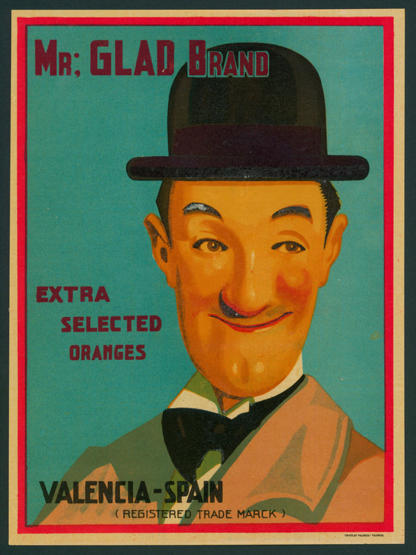 Mr. Glad- Spanish Crate Label - Authentic Vintage Posters