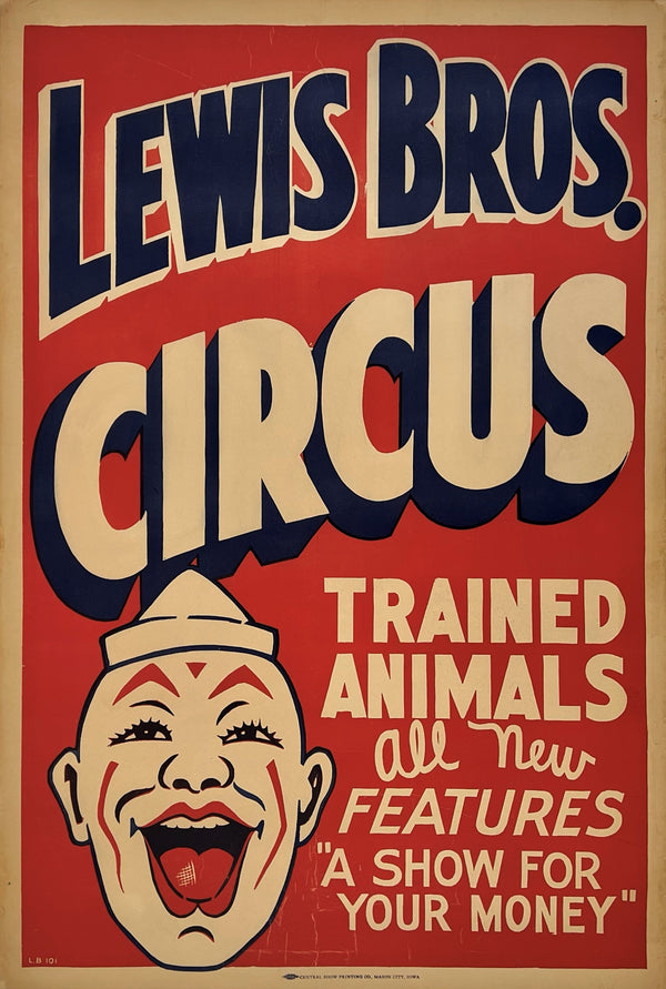 Lewis Bros Circus, Original Vintage Poster - Authentic Vintage Posters