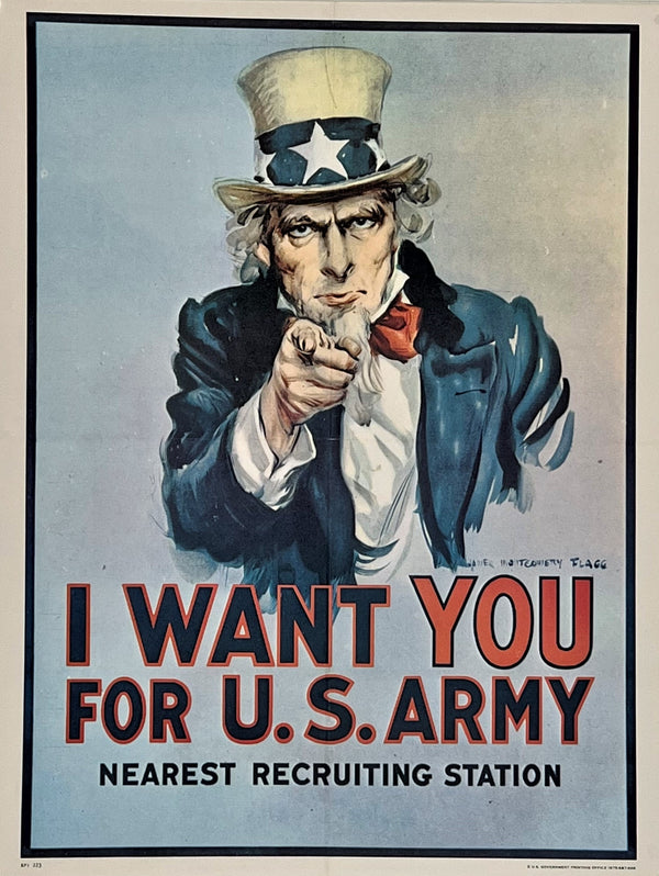 I Want You Uncle Sam Authentic Vintage Posters