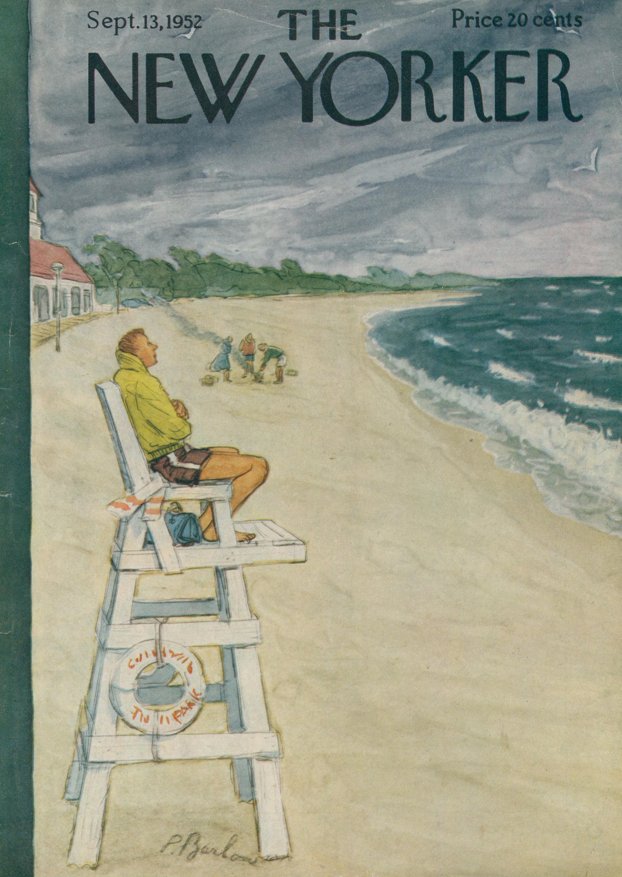 Original Vintage Cover Art:: Lifeguard on Duty- The New Yorker ...