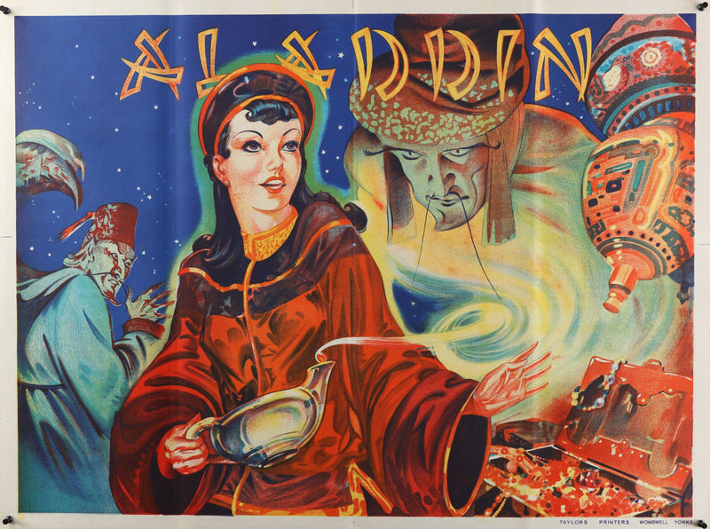 Aladdin, British Stage Play - Authentic Vintage Posters
