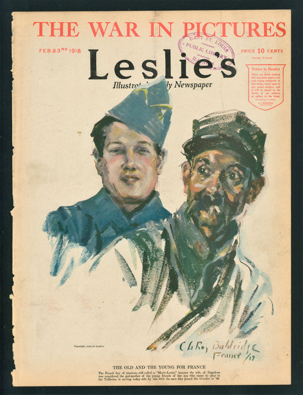 The Old and the Young- Leslie's Weekly, Original Vintage Magazine ...