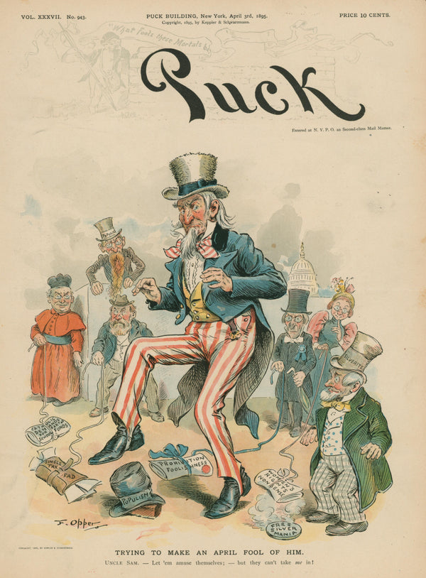 Puck Magazine, Original Vintage Cover Art - Authentic Vintage Posters