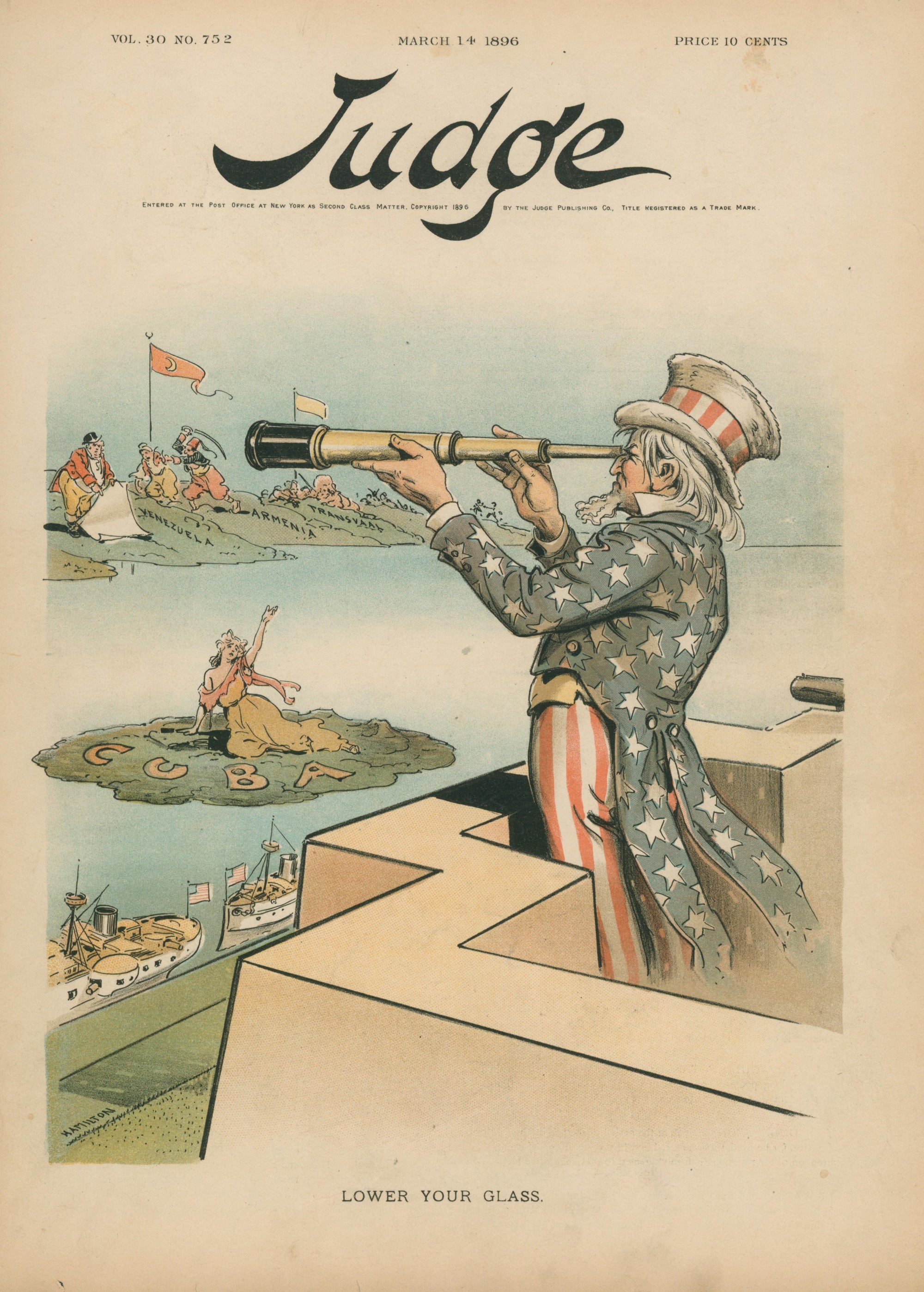 Judge Political Magazine, Original Vintage Cover Art - Authentic ...