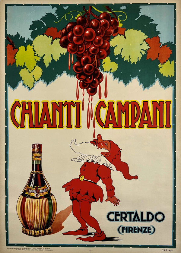 Chianti Campani, Original Vintage Poster - Authentic Vintage Posters