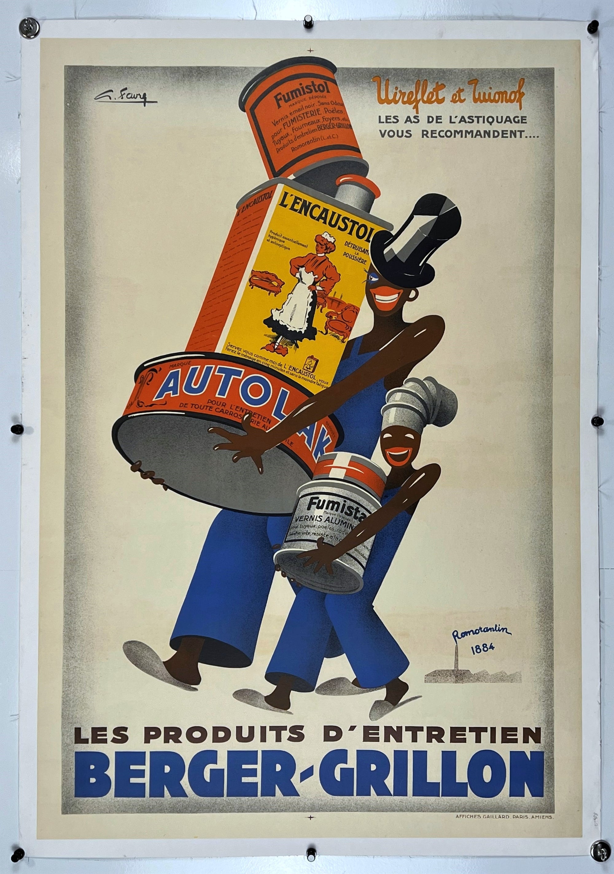 Authentic Vintage Poster | Berger-Grillon