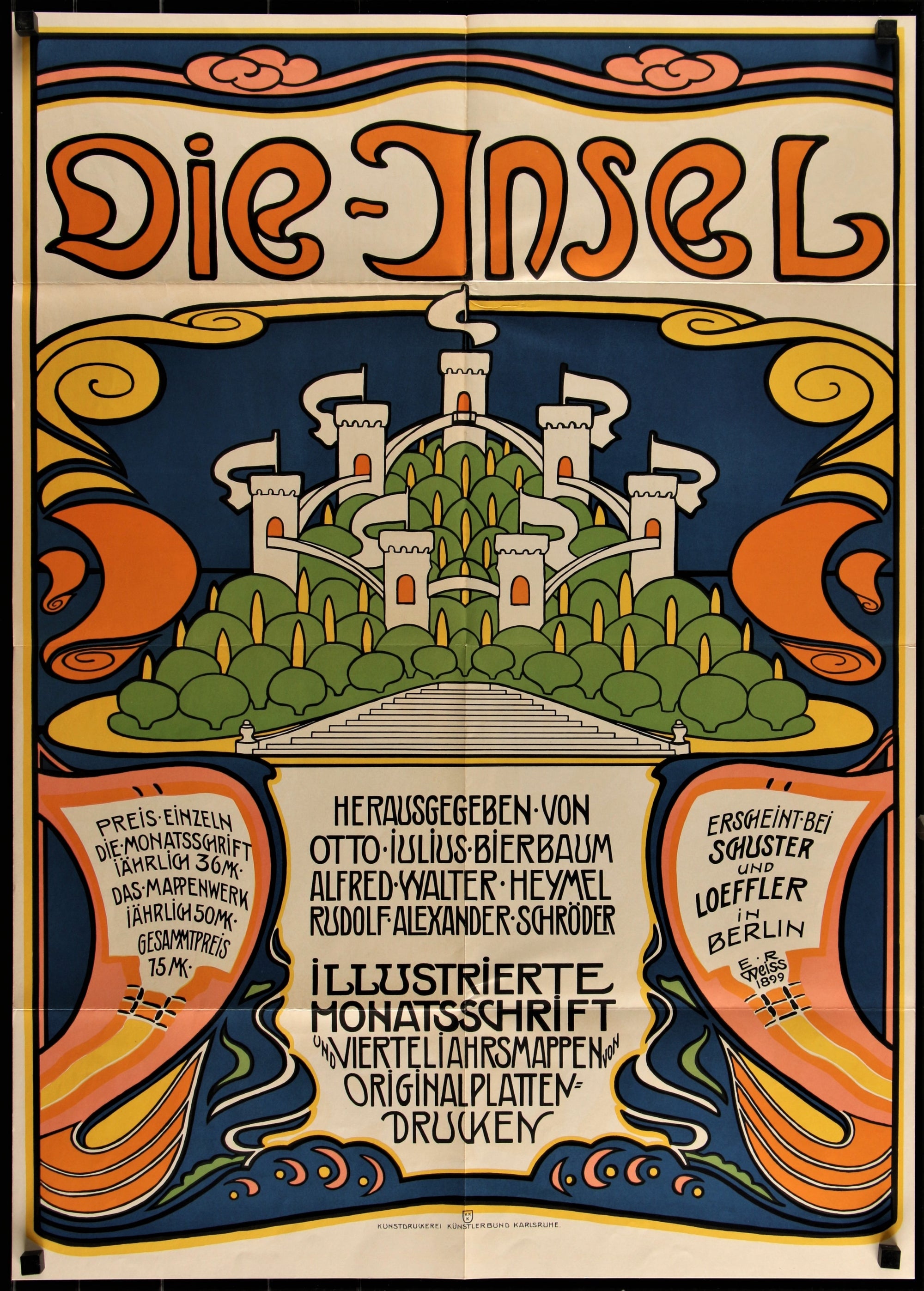 Die-Insel by Emil Rudolph Weis, Original Vintage Poster - Authentic ...