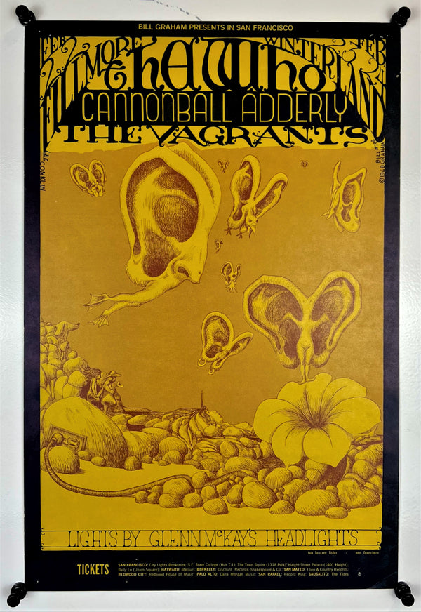 The Who- Fillmore Auditorium BG-108, Original Vintage Poster ...