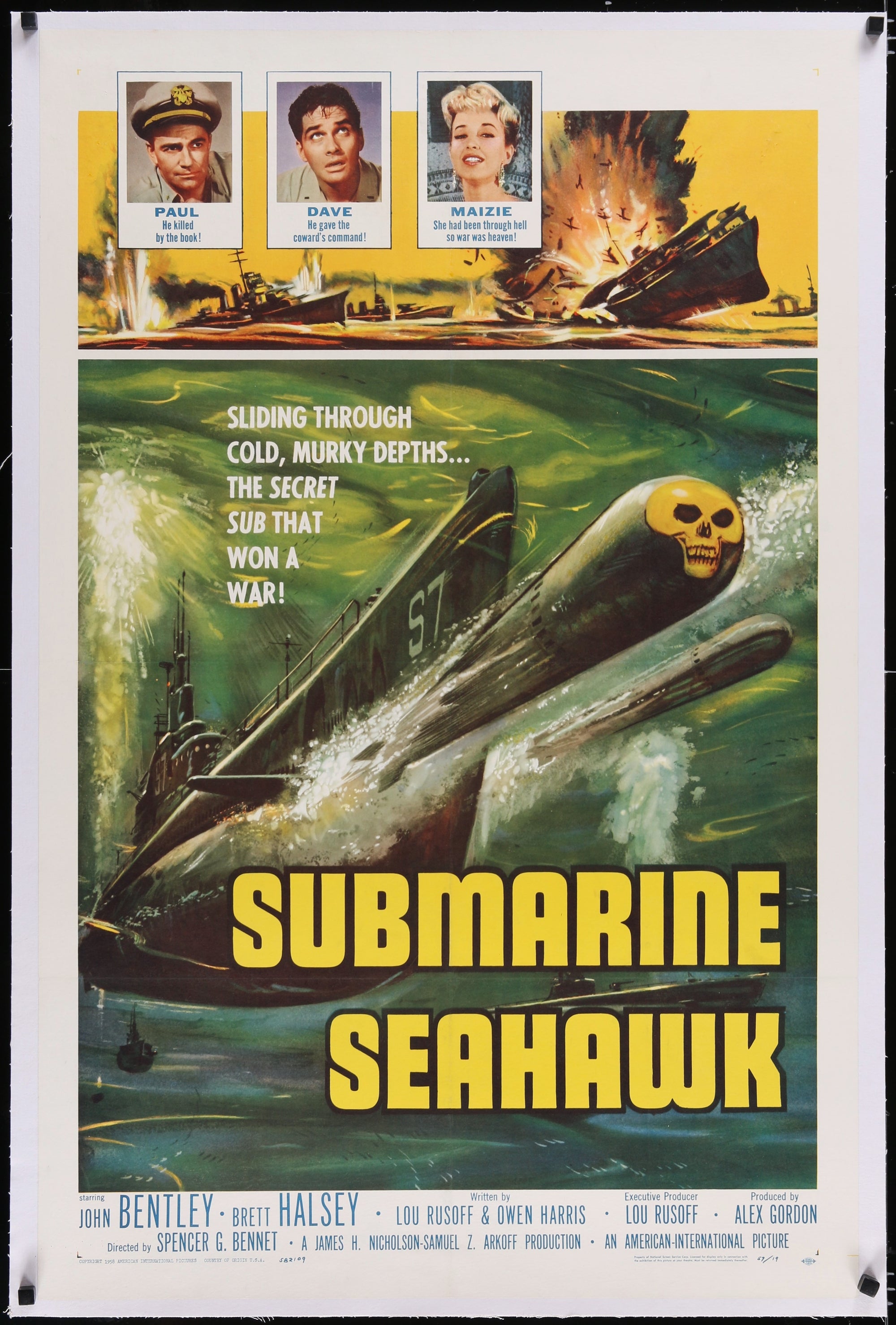 Authentic Vintage Poster | Submarine Seahawk