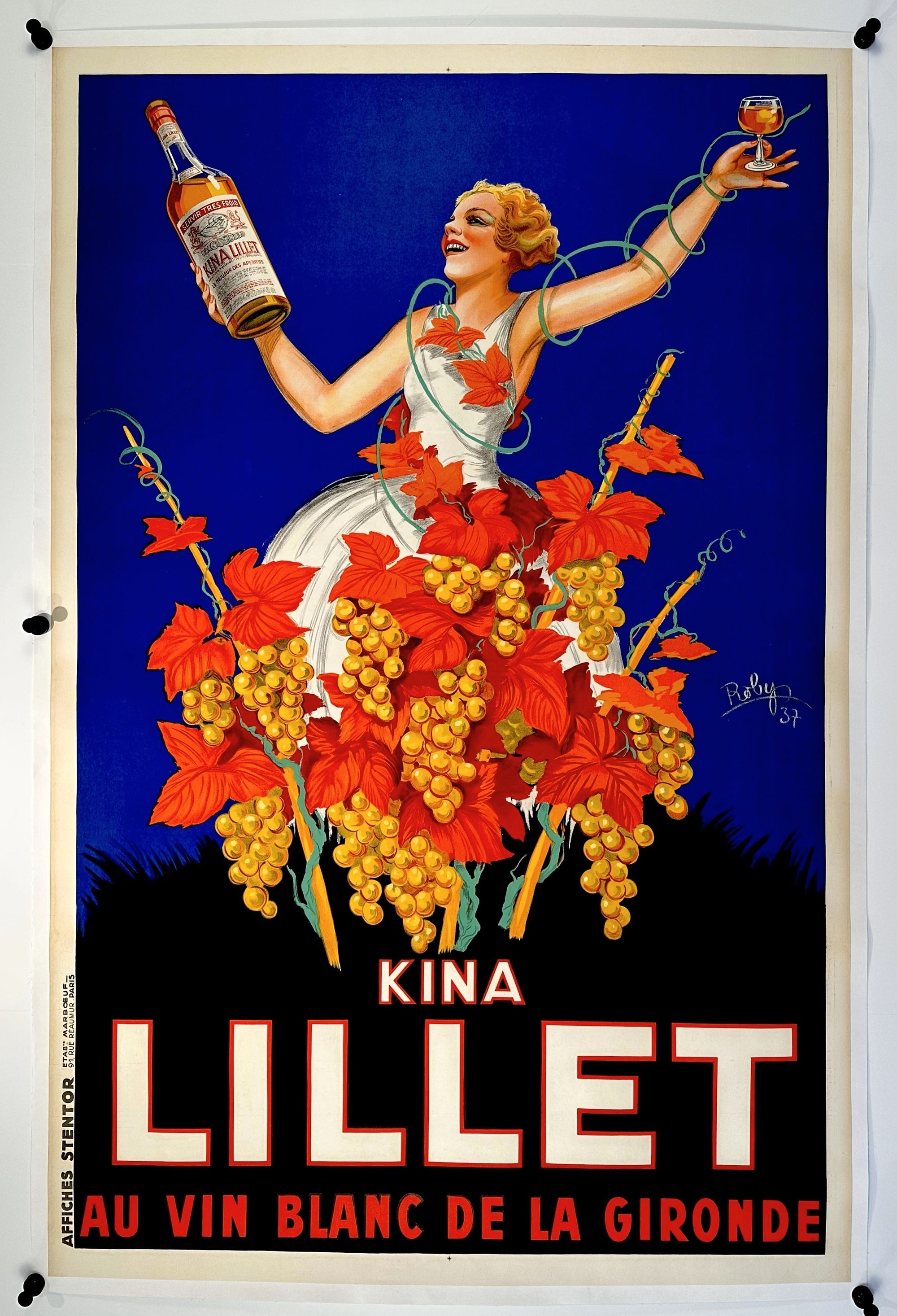 Kina Lillet by Robys, Original Vintage Poster - Authentic Vintage Posters