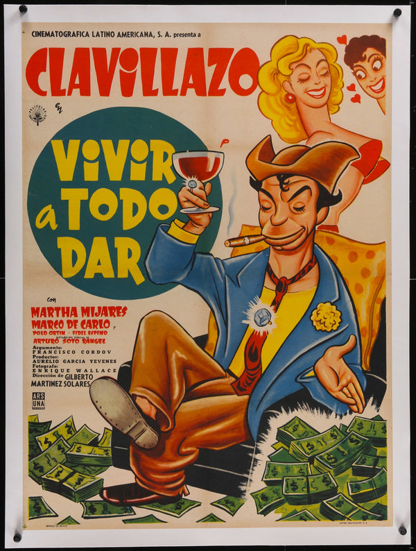 Vivir a Todo Dar, Original Vintage Poster - Authentic Vintage Posters