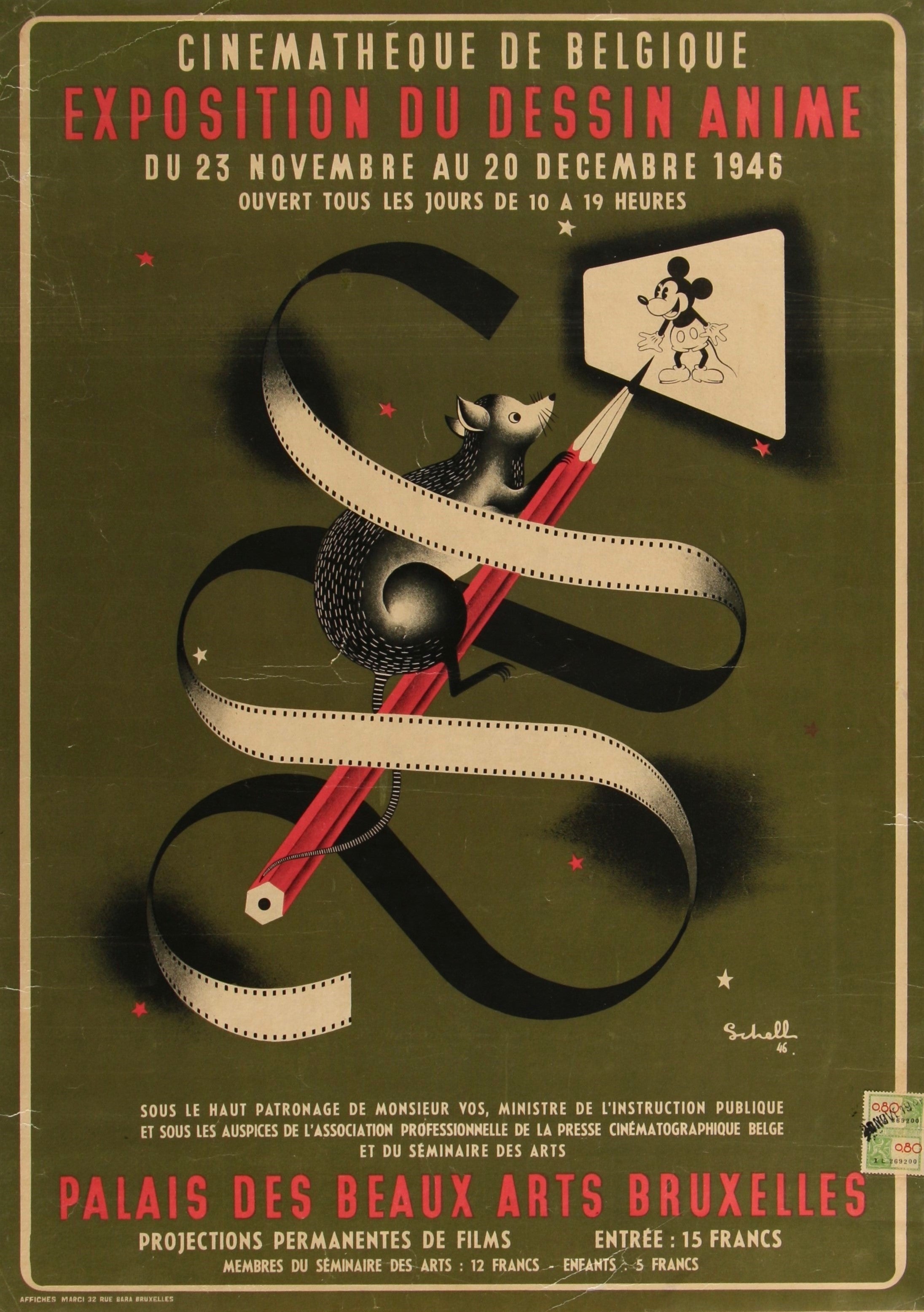 Exposition du Dessin Anime, Original Vintage Poster - Authentic Vintage ...