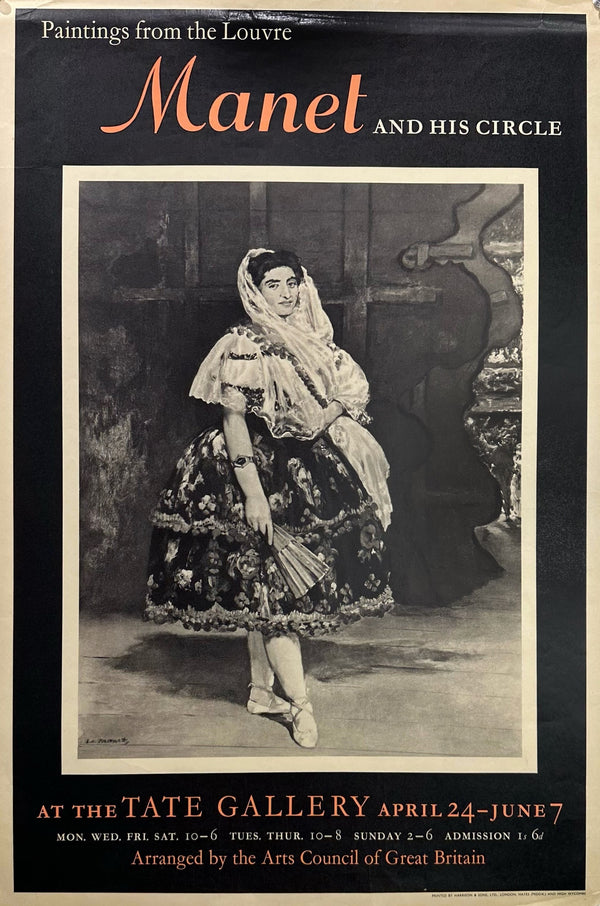 Édouard Manet- Tate Gallery, Original Vintage Poster - Authentic ...