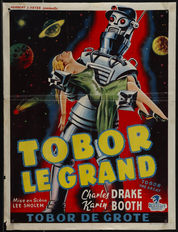 Tobor the Great- Belgian Release - Authentic Vintage Posters