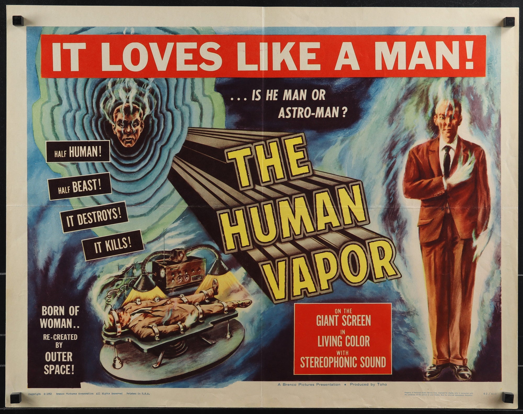 Original Vintage Poster - The Human Vapor - Authentic Vintage Posters