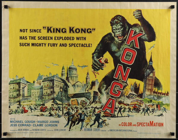 Konga- UK Release, Original Vintage Poster - Authentic Vintage Posters