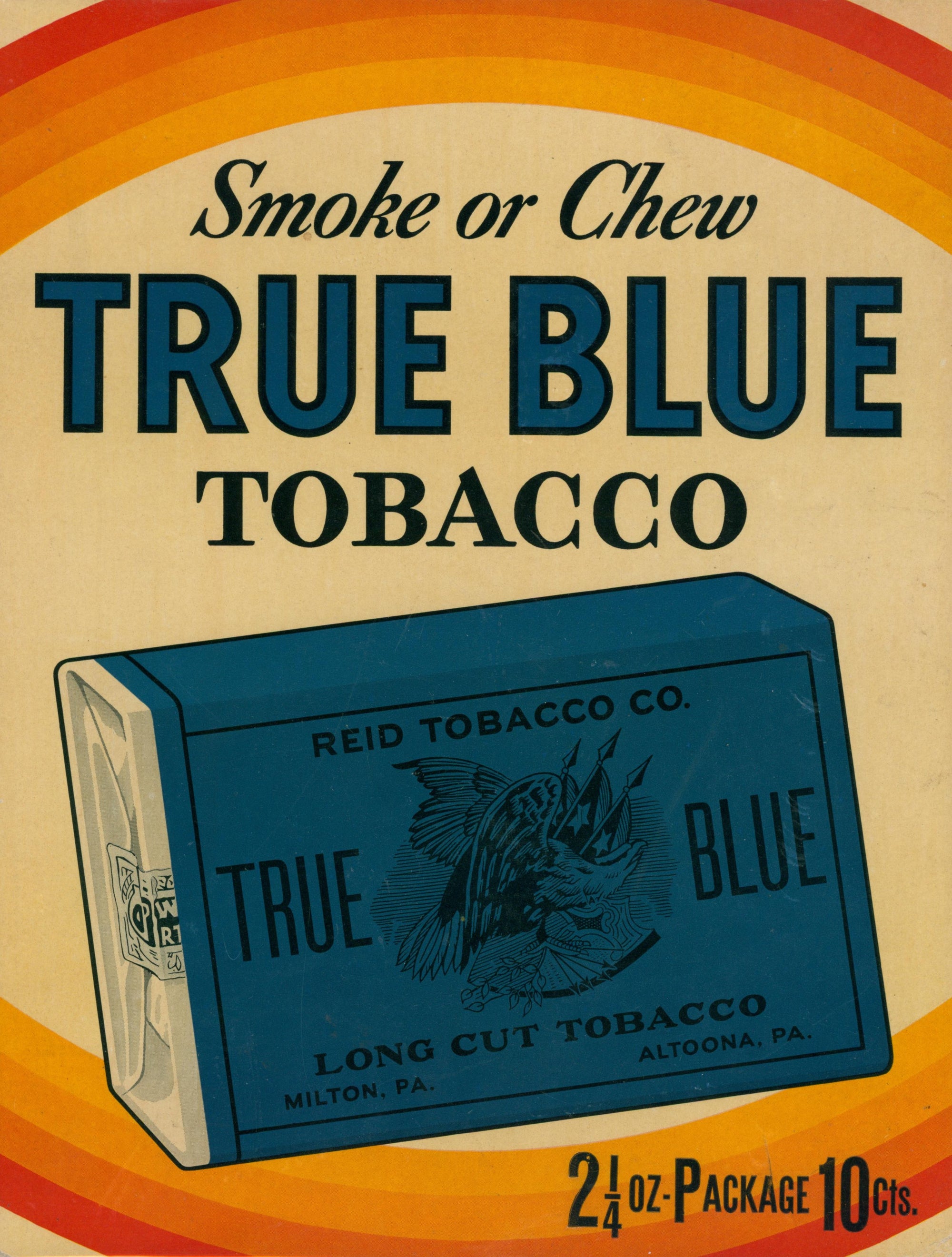 True Blue Tobacco - Authentic Vintage Posters