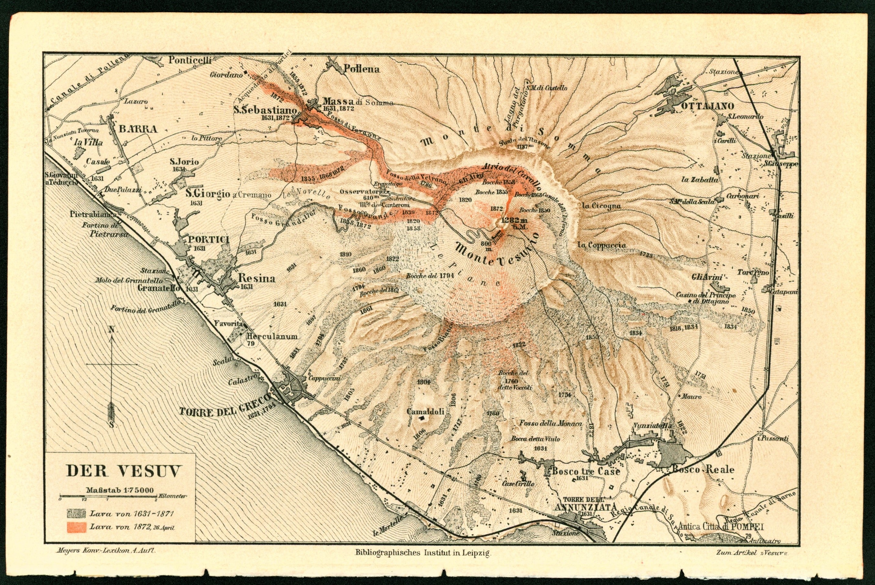 Mount Vesuvius Map