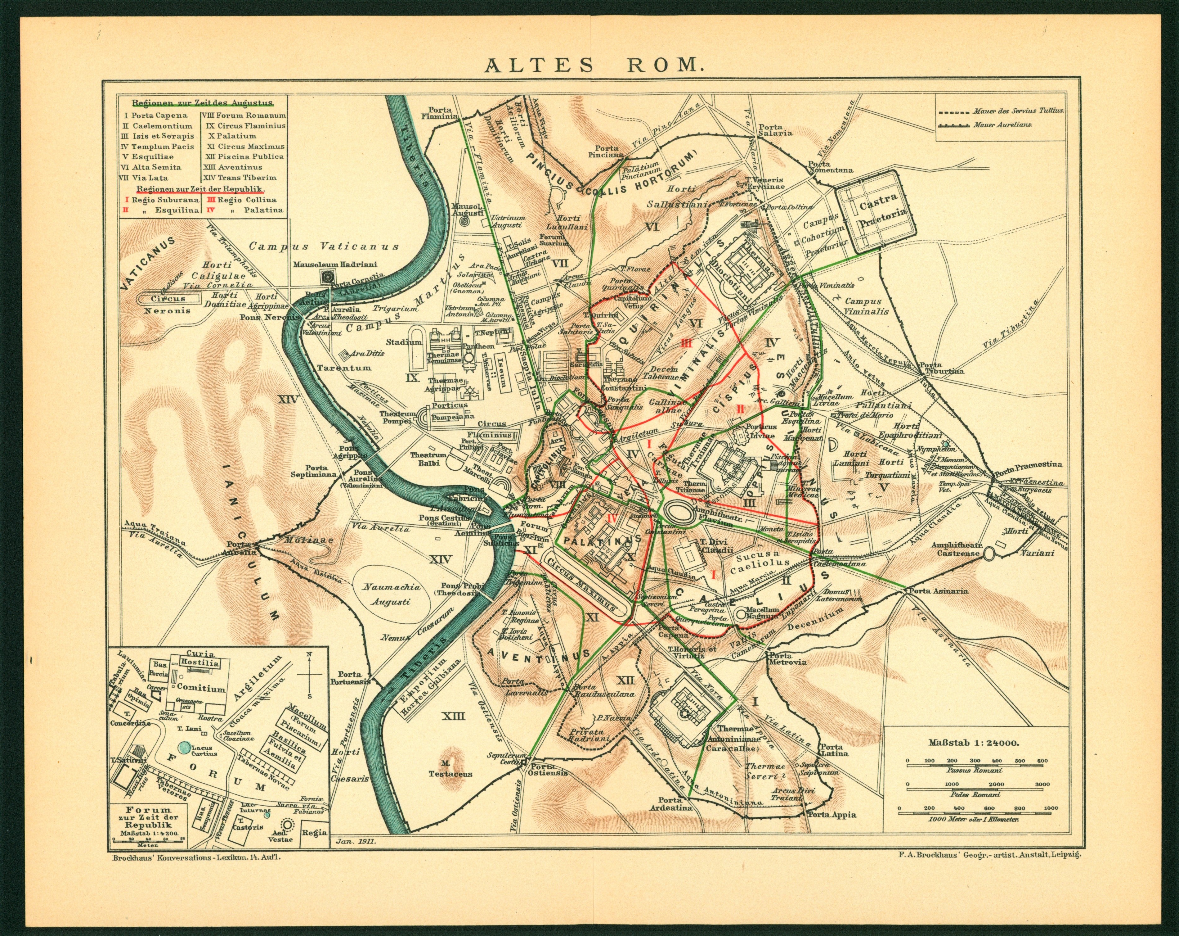 Detailed Map Of Ancient Rome