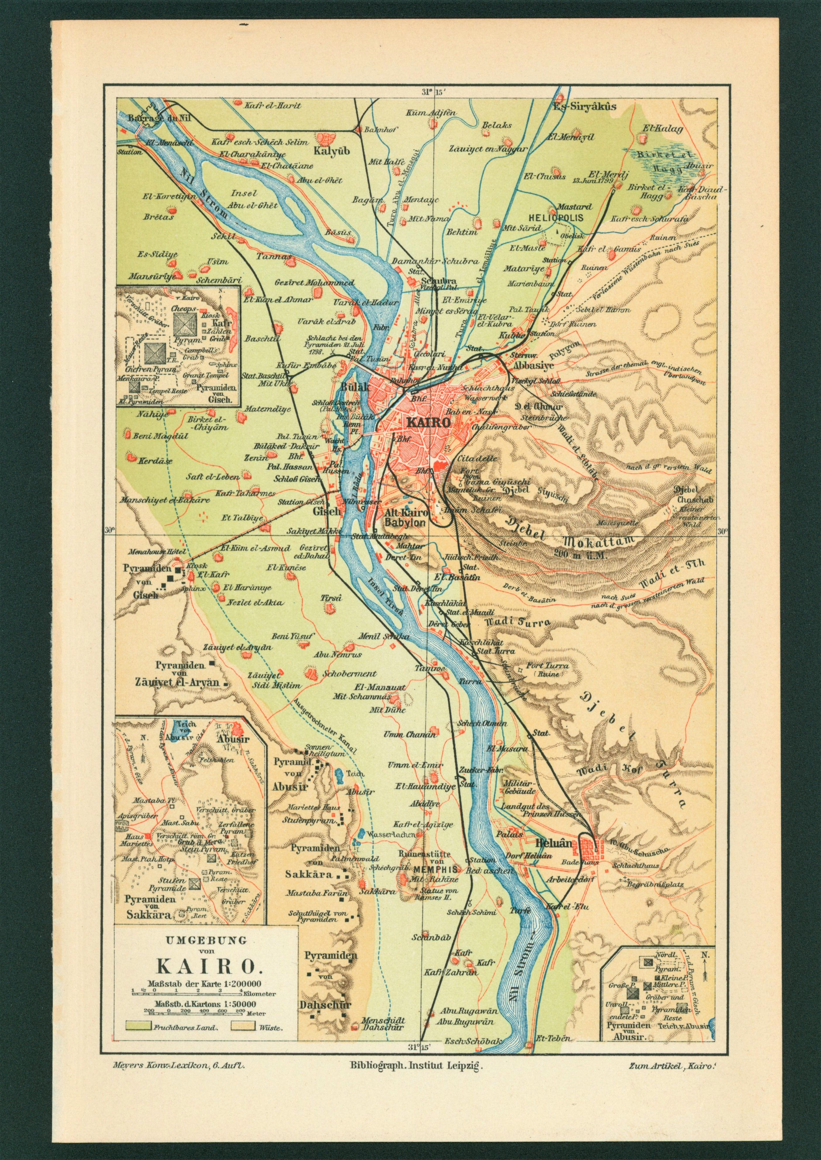 Ancient Egyptian Pyramids Map