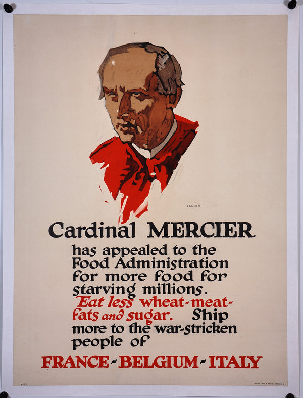 Cardinal Mercier- Original Vintage Poster - Authentic Vintage Posters