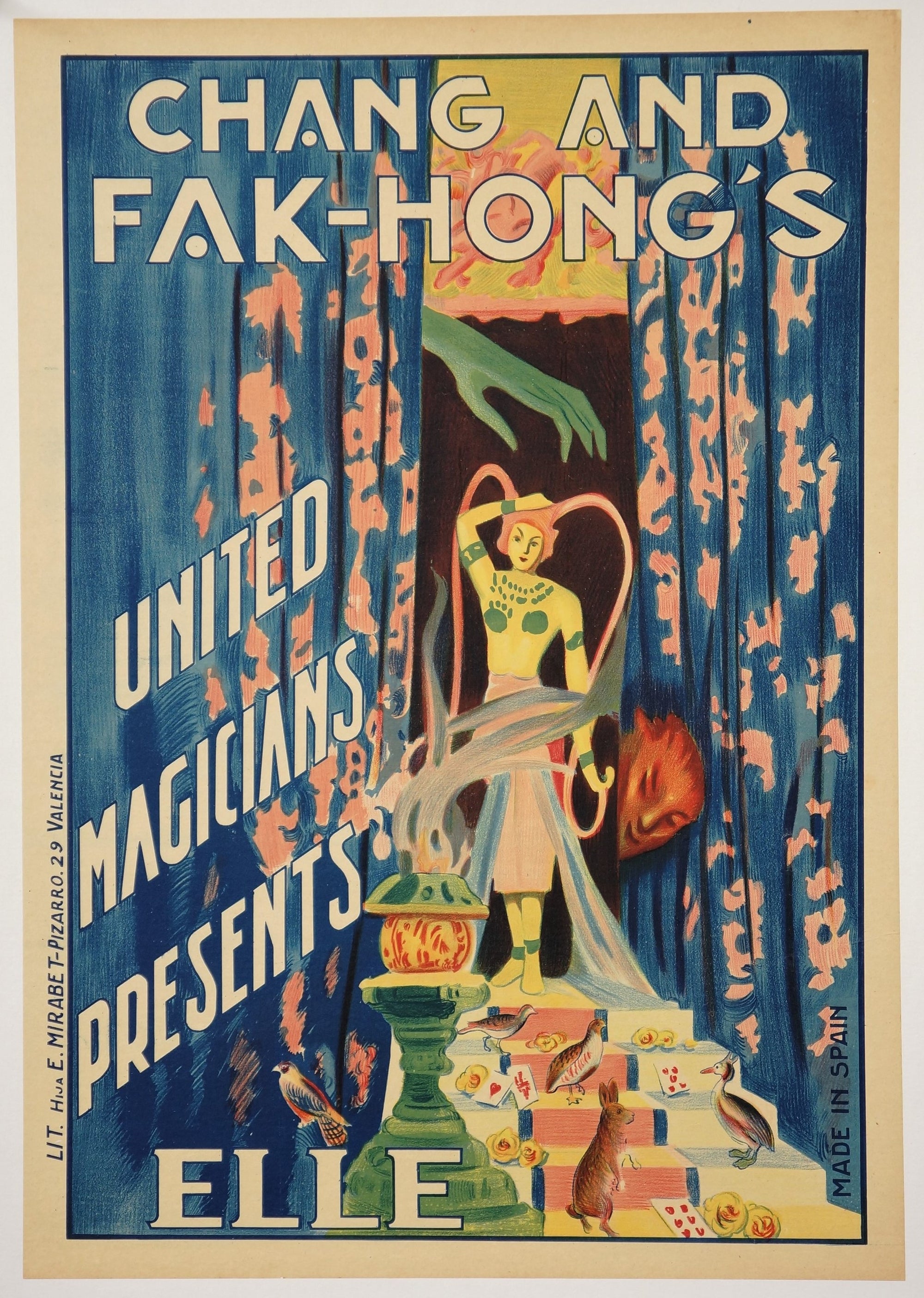 The Great Chang & Fak-Hong- Original Vintage Poster - Authentic Vintage ...
