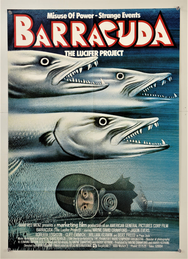 Barracuda (1978) Original Vintage Poster - Authentic Vintage Posters