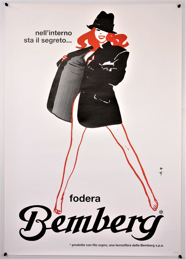 Fodera Bemberg by René Gruau- Original Vintage Poster - Authentic ...