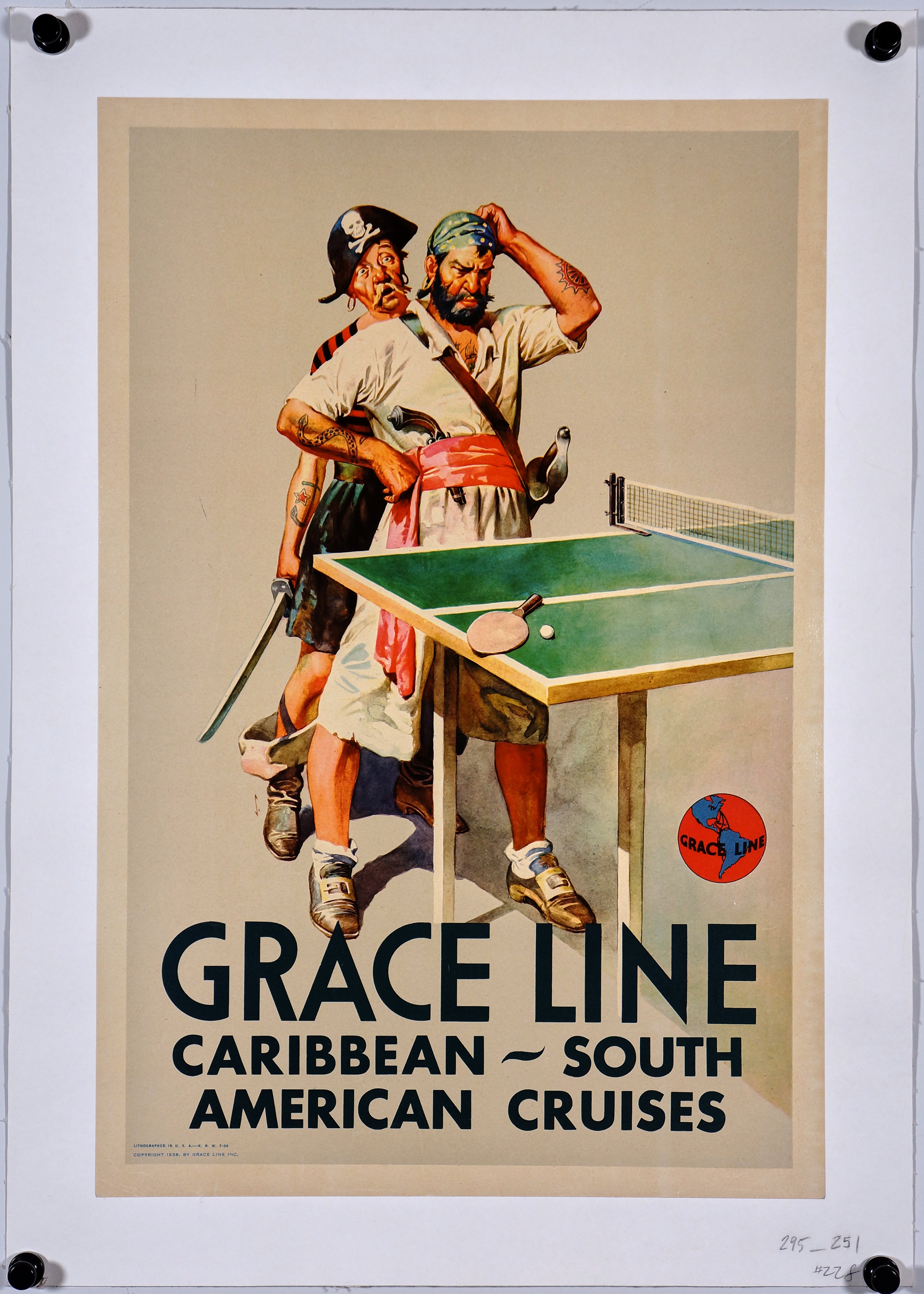 Grace Line Cruises- Original Vintage Poster - Authentic Vintage Posters
