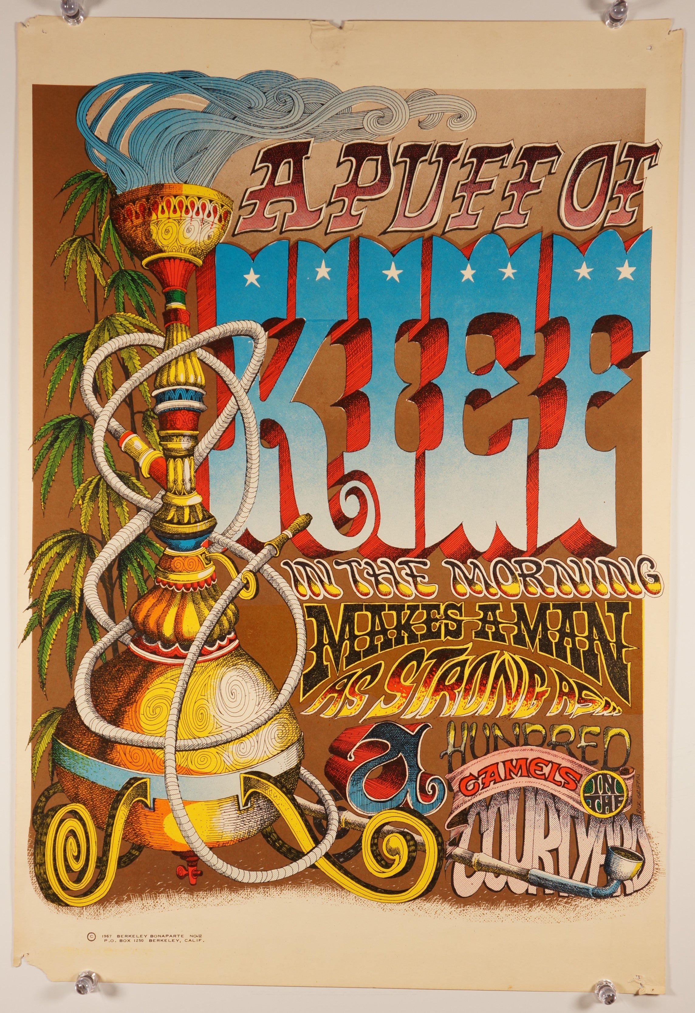 A Puff of Kief- Original Vintage Poster - Authentic Vintage Posters