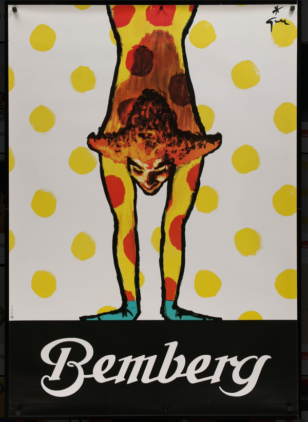 J.P. Bemberg- Clown- Original Vintage Poster - Authentic Vintage Posters