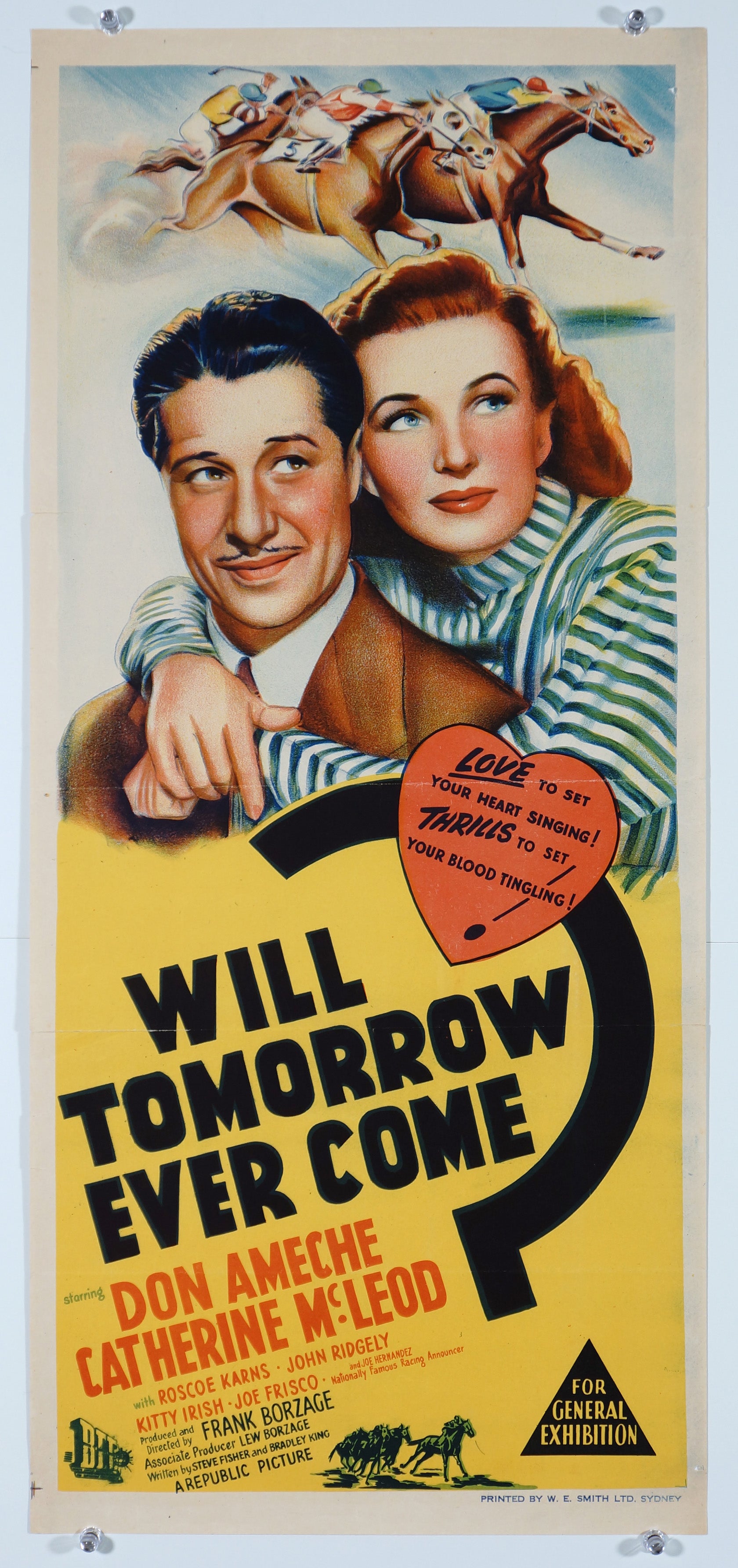 Will Tomorrow Ever Come- Original Vintage Poster - Authentic Vintage ...