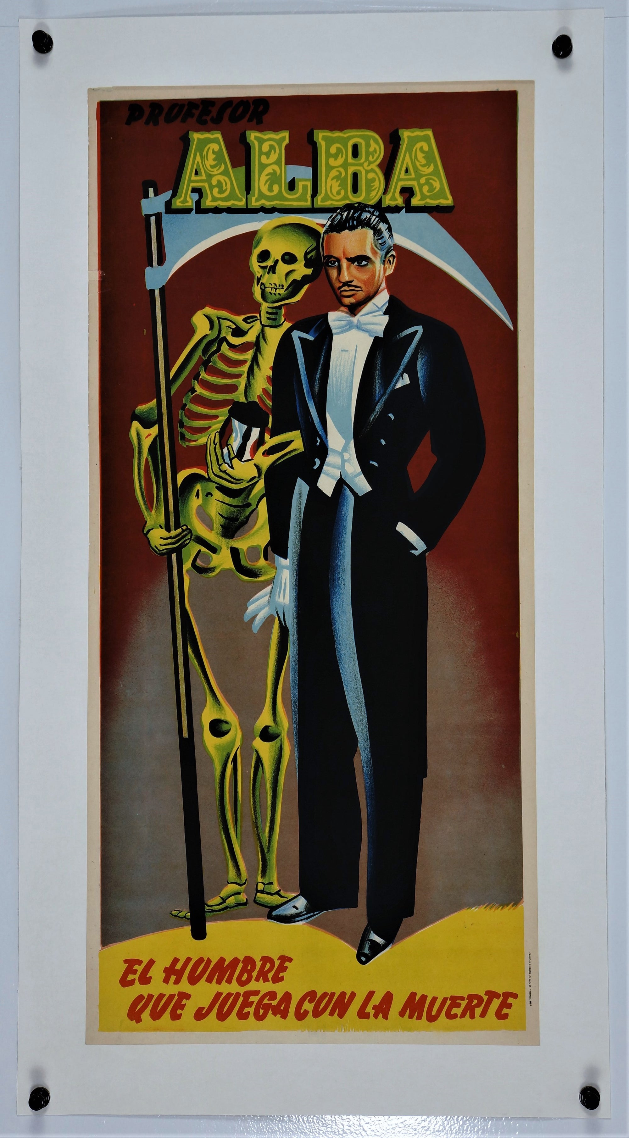 Profesor Alba (1959) Original Vintage Poster - Authentic Vintage Posters