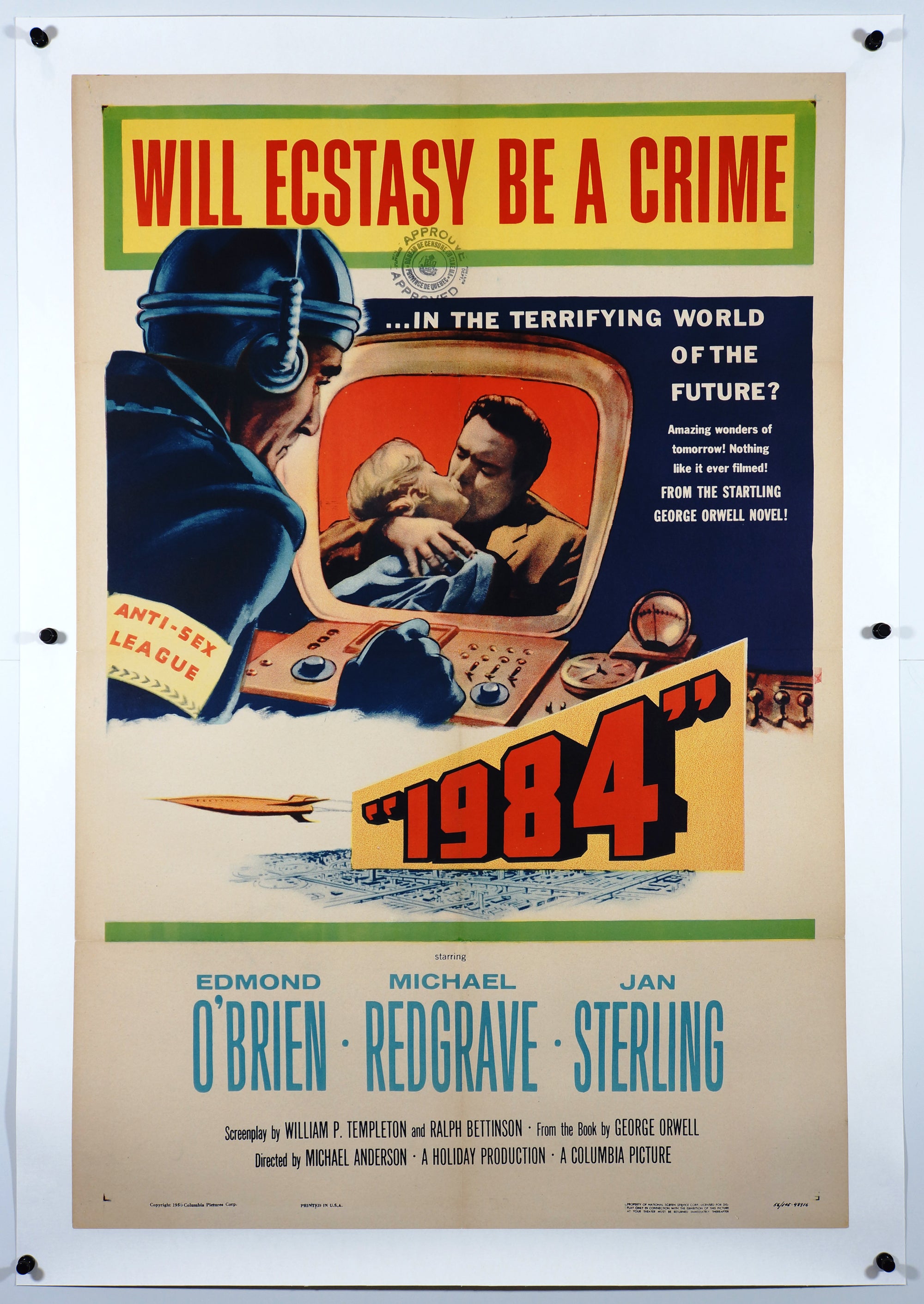 1984 by George Orwell- Original Vintage Poster - Authentic Vintage Posters