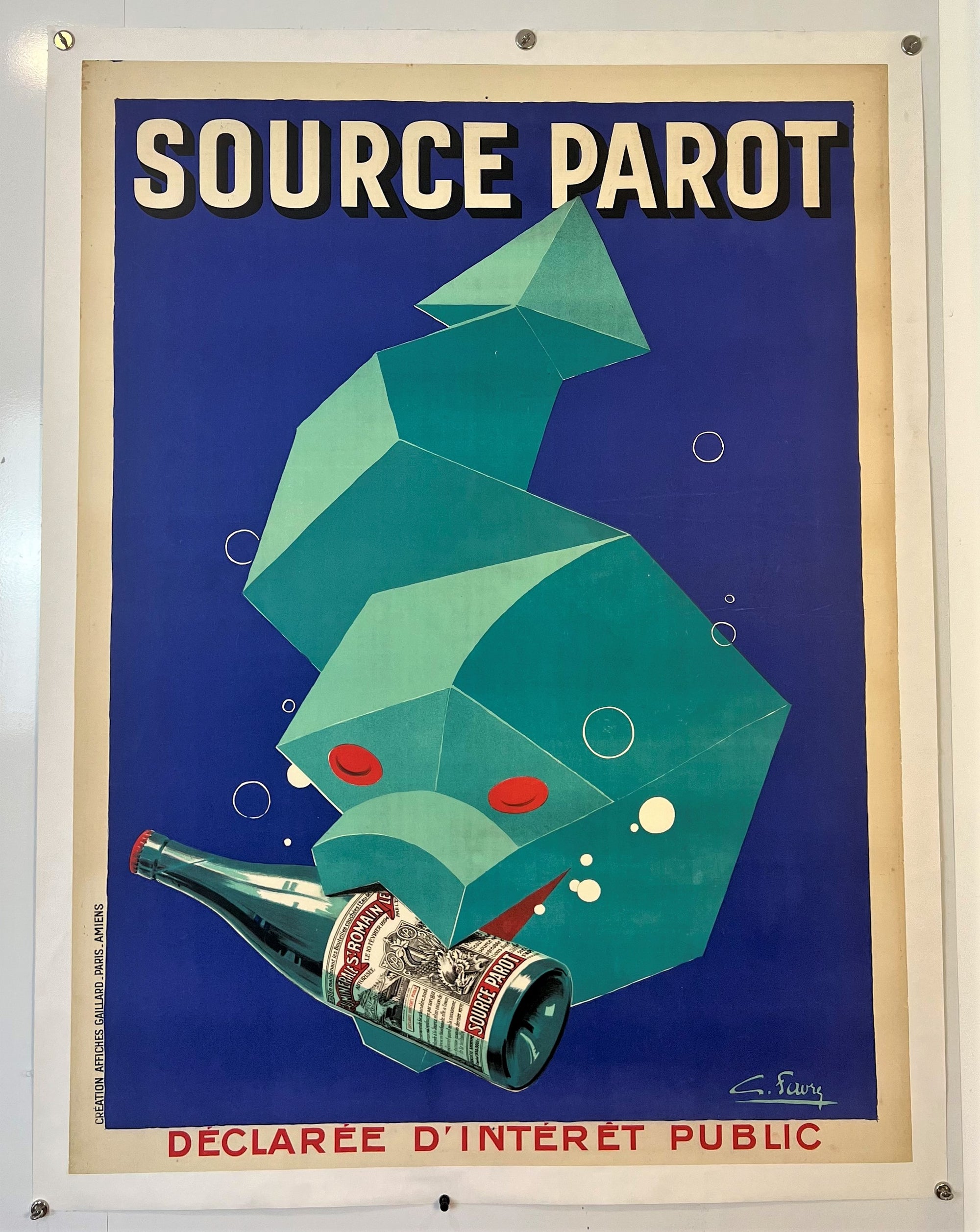 Source Parot Original Vintage Poster - Authentic Vintage Posters