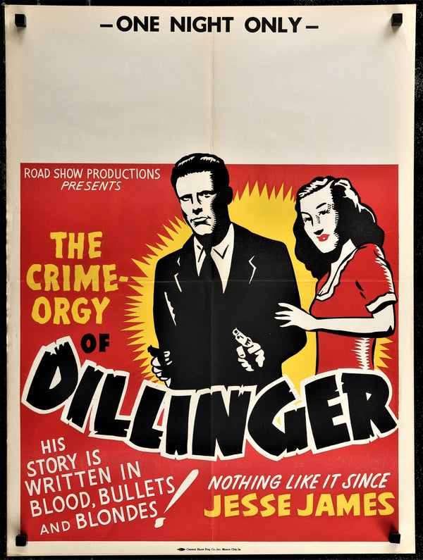 Dillinger Original Vintage Poster - Authentic Vintage Posters