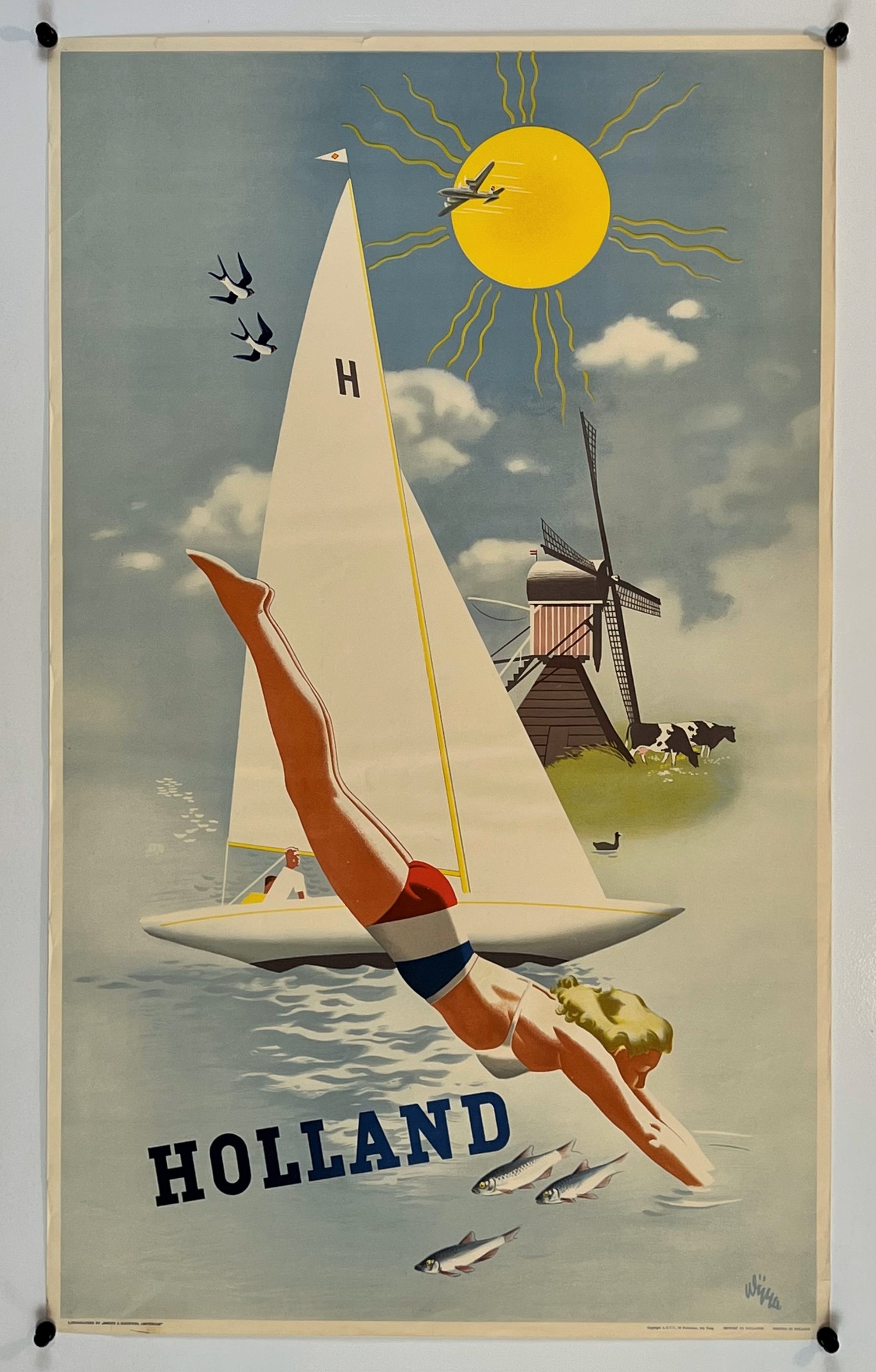 Dutch Vacation- Holland, Original Vintage Poster - Authentic Vintage ...