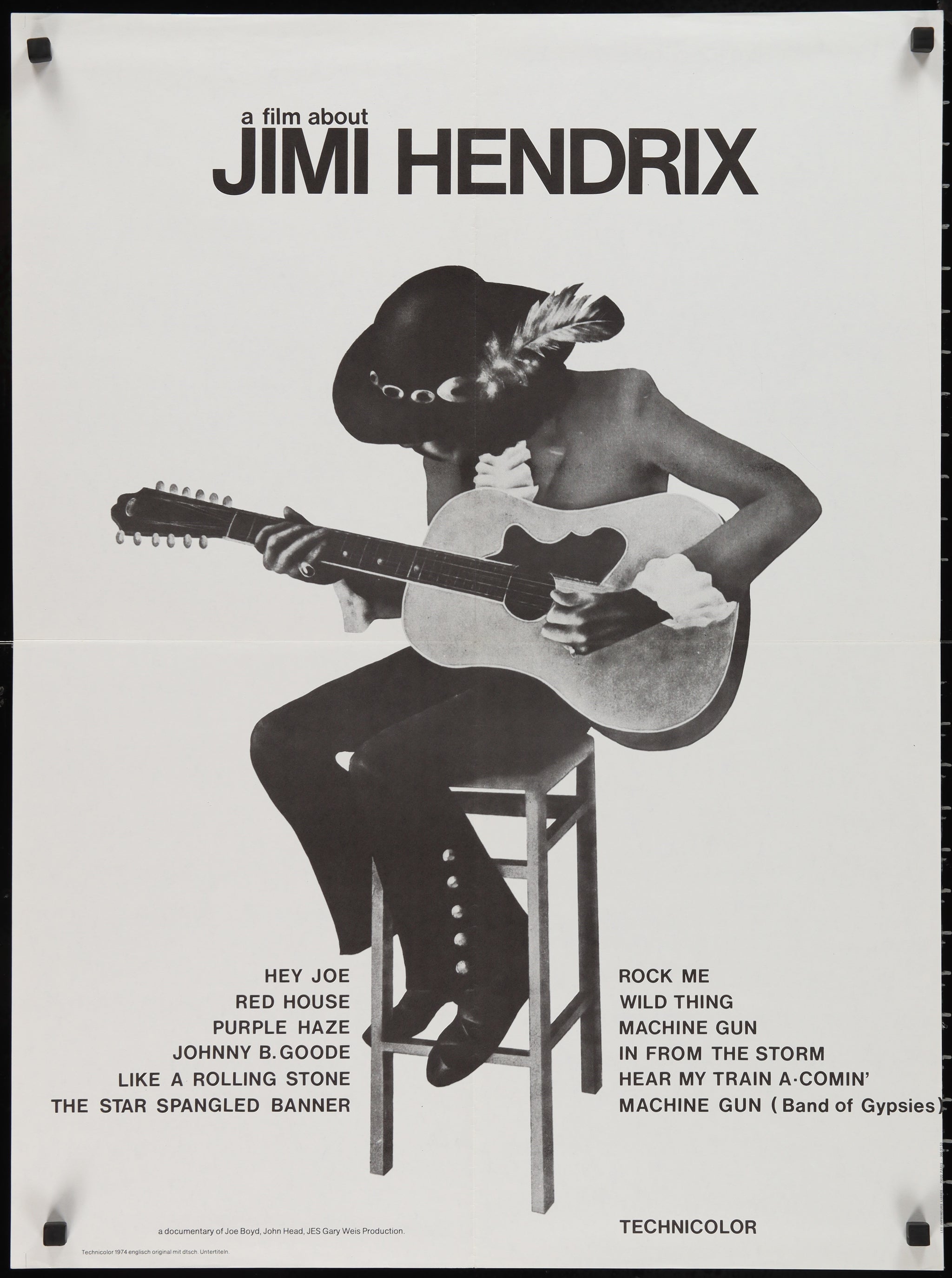 A Film About Jimi Hendrix Original Vintage Poster - Authentic Vintage ...