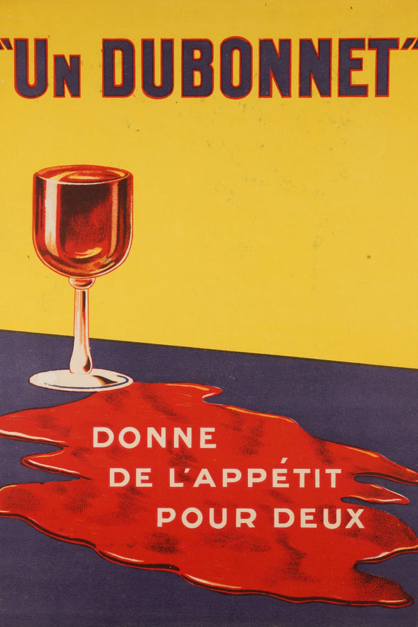 Un Dubonnet- Original Vintage Poster - Authentic Vintage Posters