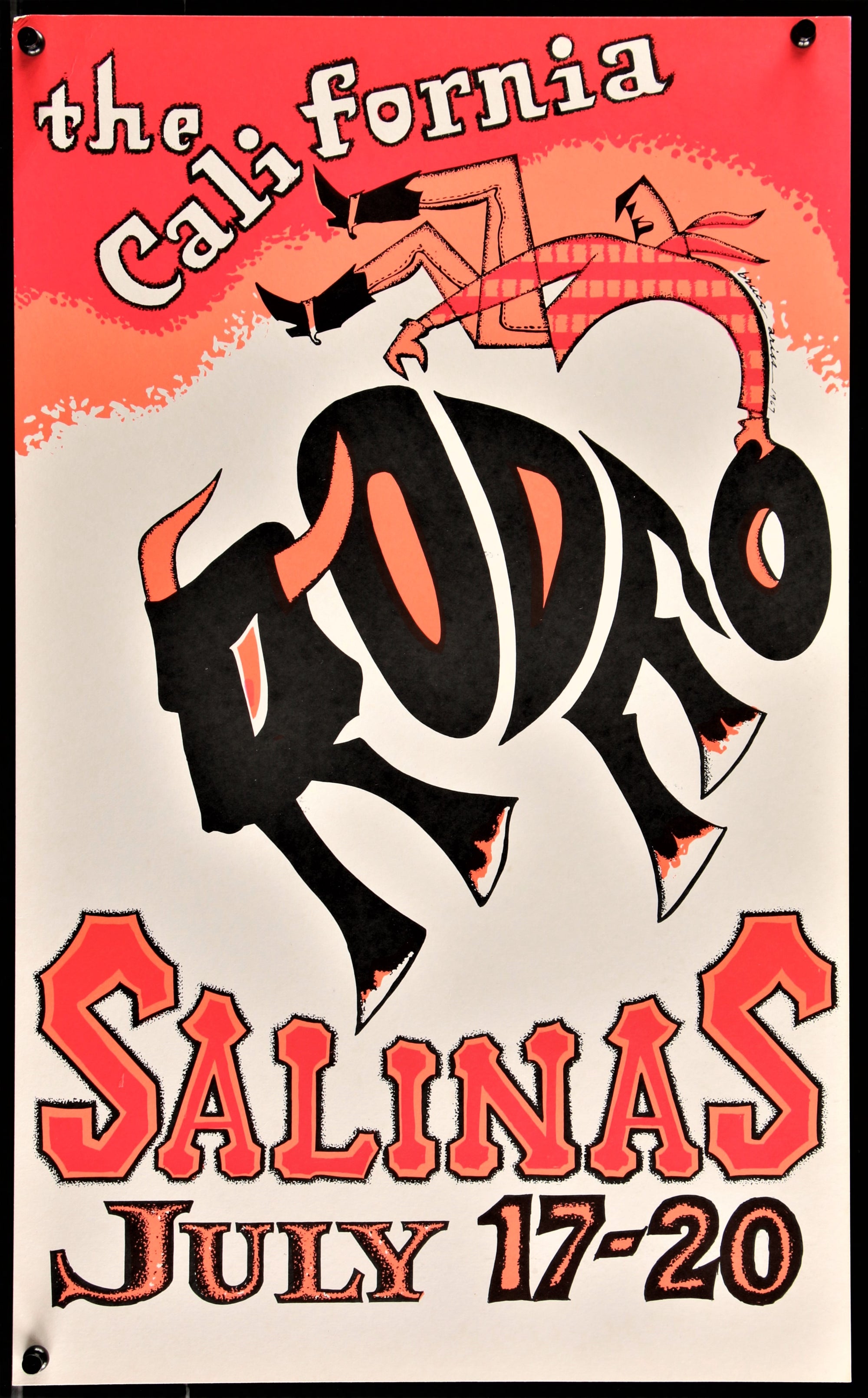 California Rodeo Salinas- Original Vintage Poster - Authentic Vintage ...